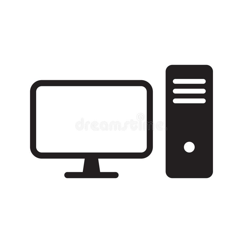Desktop Computer Icon Vector