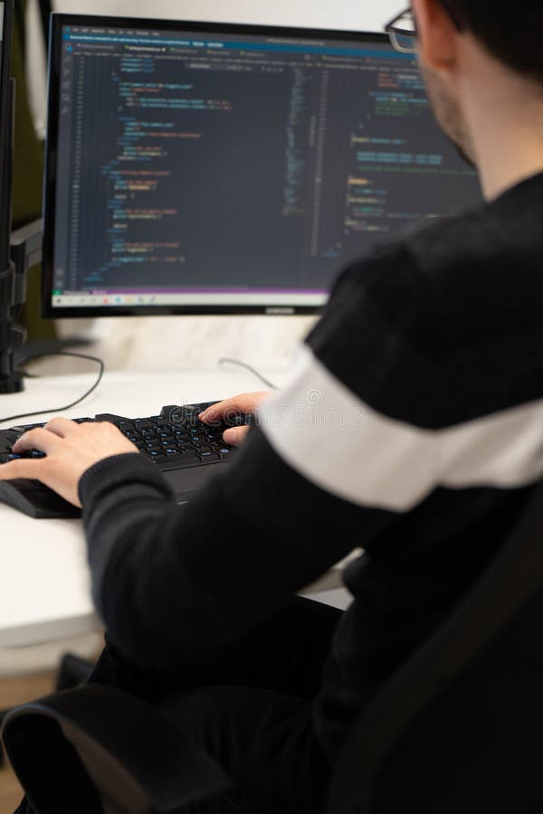 Computer developer working stock photo. Image of development - 262348752