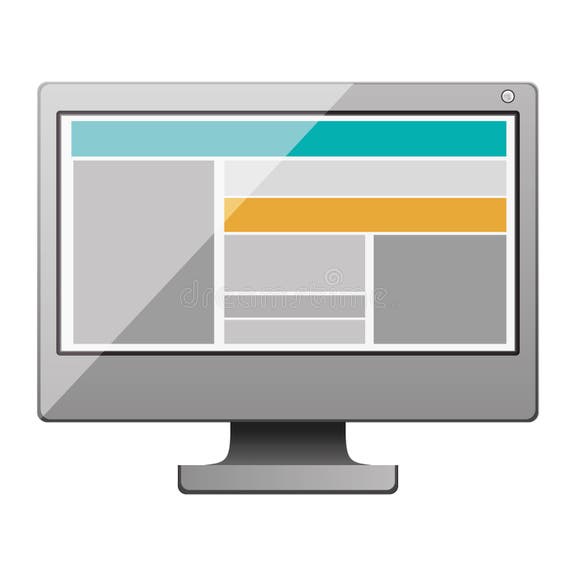 Computer device design stock illustration. Illustration of computer ...