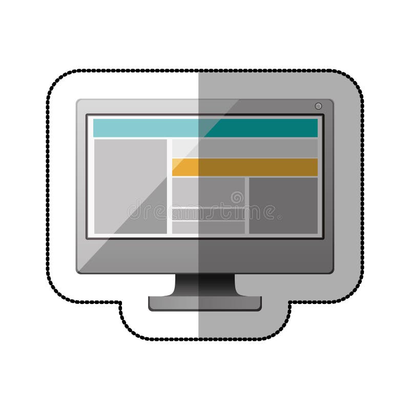 Computer device design stock illustration. Illustration of modern ...