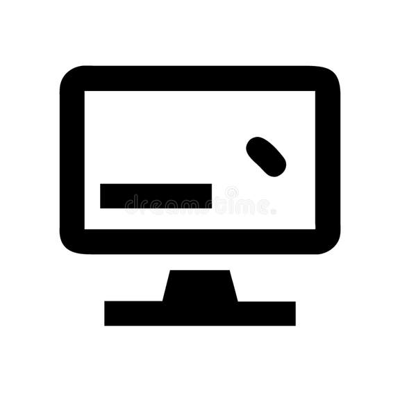 Computer device icon stock illustration. Illustration of modern - 381517760