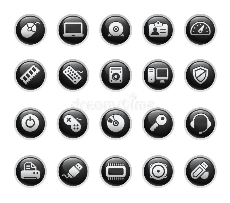 Computer & Devices // Redico Series Stock Vector - Illustration of icon ...