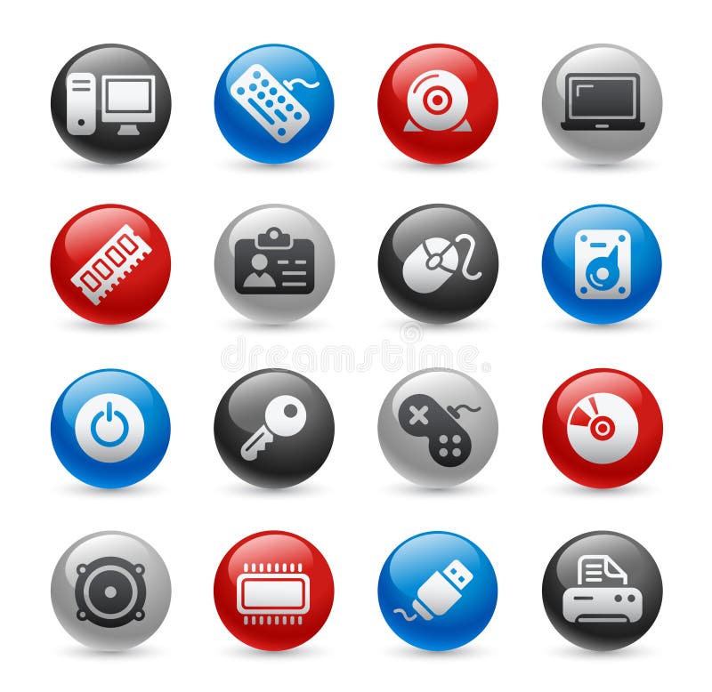 Computer & Devices // Redico Series Stock Vector - Illustration of icon ...