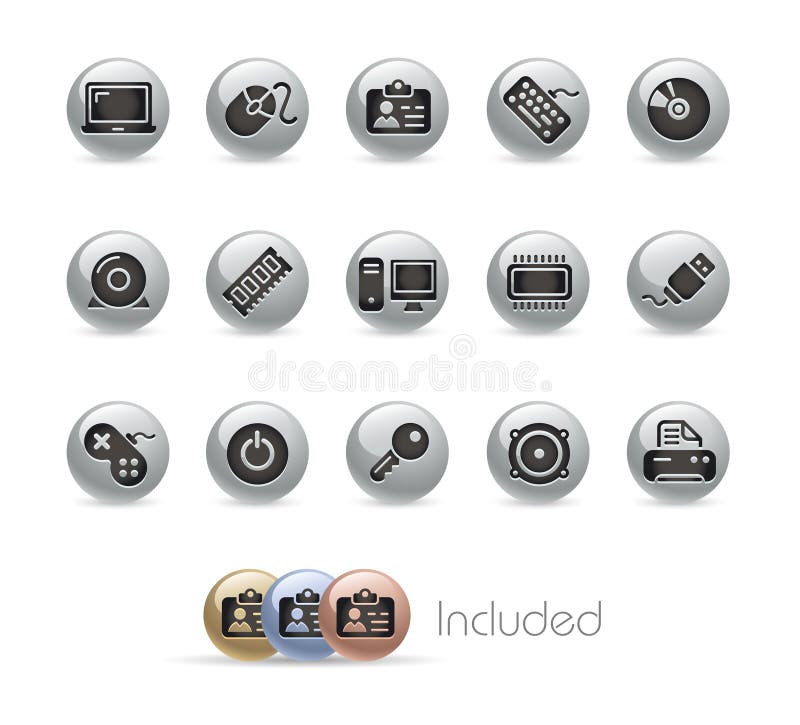 Computer & Devices // Redico Series Stock Vector - Illustration of icon ...