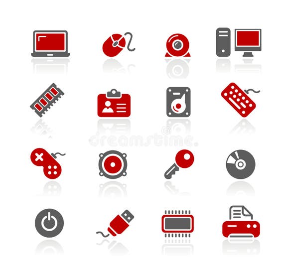 Computer & Devices // Redico Series Stock Vector - Illustration of icon ...