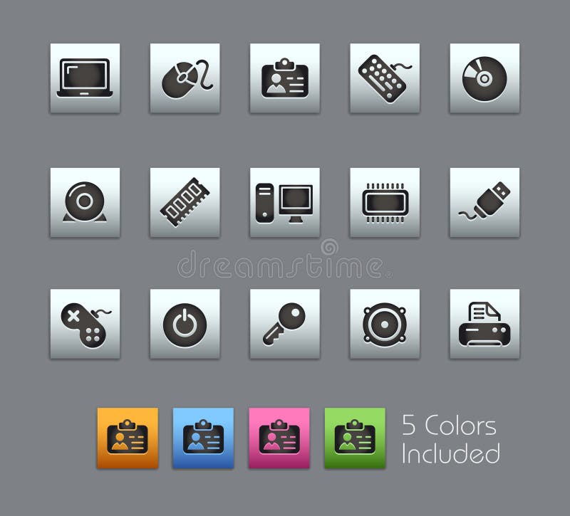 Computer & Devices // Redico Series Stock Vector - Illustration of icon ...