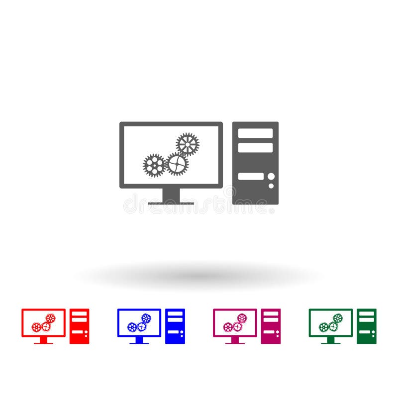 Computer Diagnostics of a Car Icon. Elements of Car Repair Icon ...