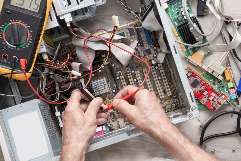 Computer diagnostics stock photo. Image of microchip - 186520964