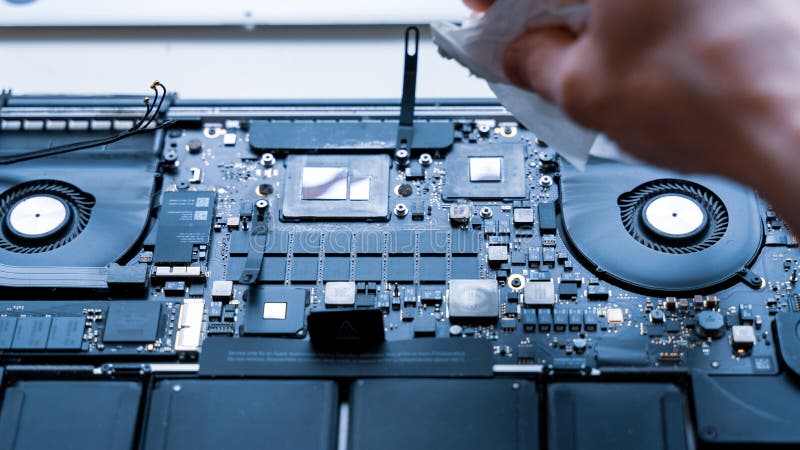 Computer Diagnostics. Maintenance Repair Engineer Support Stock Photo ...