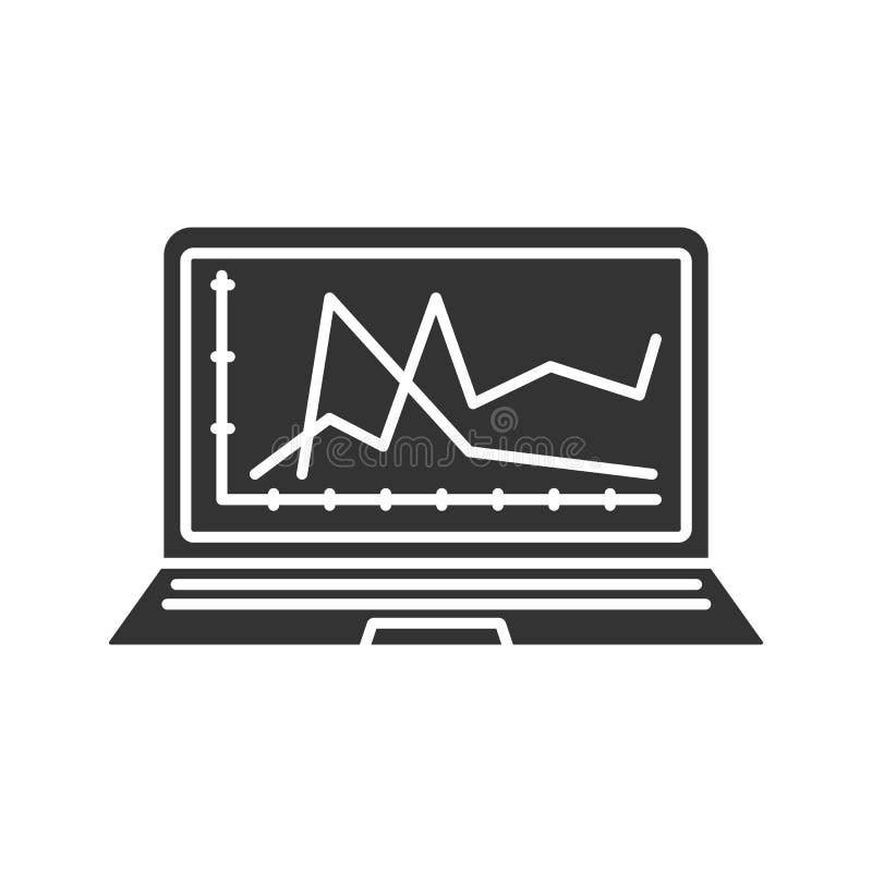 Computer Diagnostics Service Glyph Icon Stock Vector - Illustration of ...