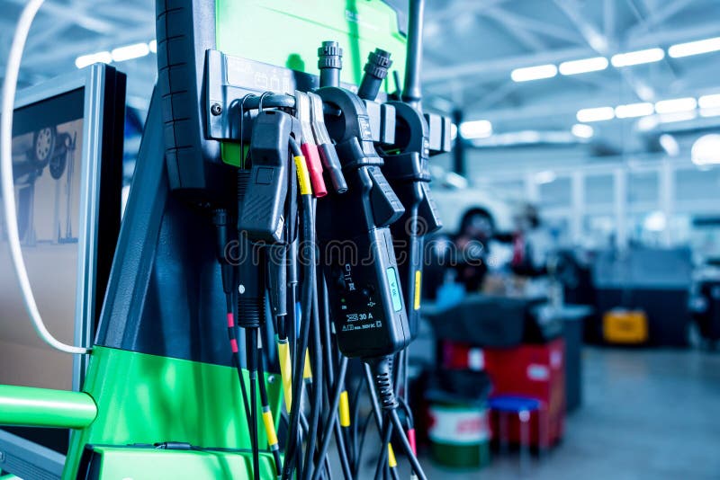 Computer Diagnostics in the Service Station. Car Service Stock Photo ...