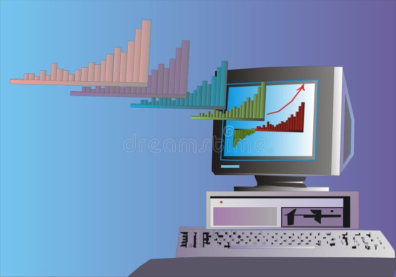 Computer diagram stock illustration. Illustration of equipment - 2805227