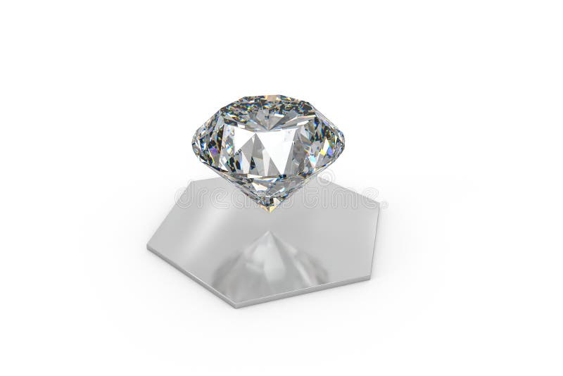Luxury Diamond Gem, 3d Rendering Stock Photo - Image of transparent ...