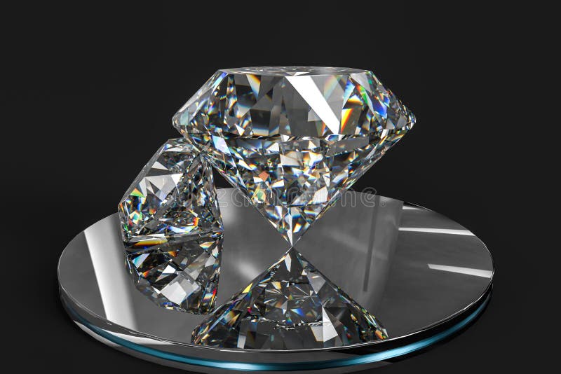 Luxury Diamond Gem, 3d Rendering Stock Image - Image of decoration ...