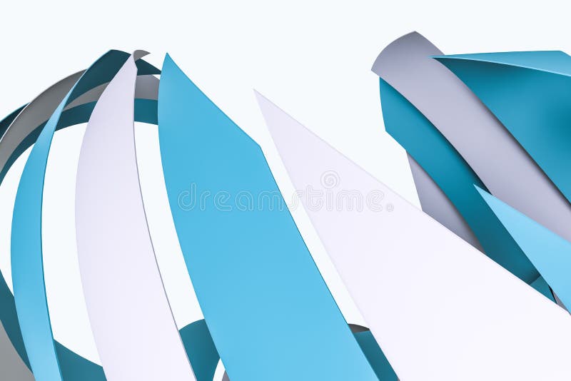 3d Rendering, Blue Surface and Graphic Design Background Stock ...