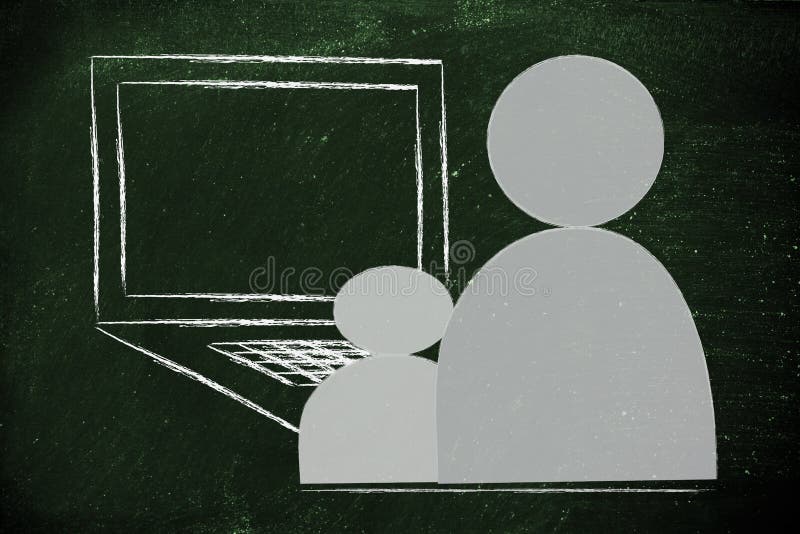 Computer, it and Digital Generation Stock Image - Image of ebusiness ...