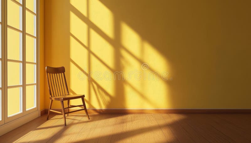 Computer Digital Rendering Shadow Empty Room Stock Photos - Free ...