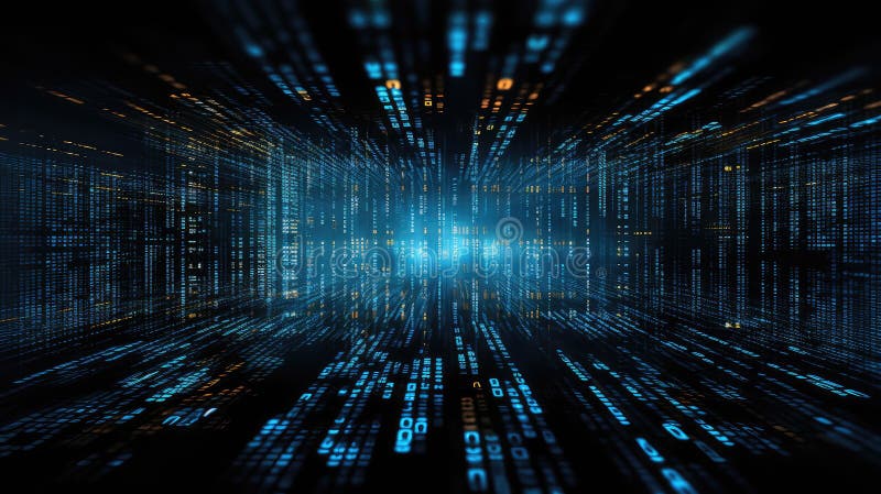 Computer Digital Technology Abstract Stock Illustration - Illustration ...