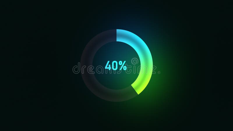 Digital Loading Symbol Motion Graphics with Green Screen Background ...