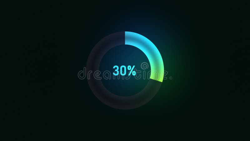 Computer Digital Technology Concept of a Loading Screen Stock Video ...