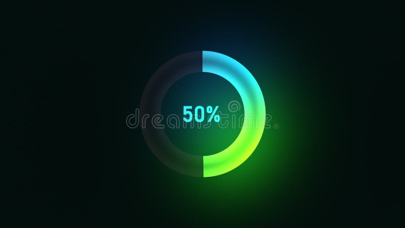 Computer Digital Technology Concept of a Loading Screen Stock Video ...