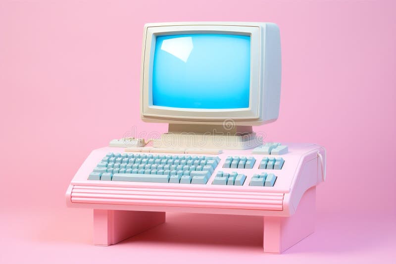 Computer Digital Technology Pink Stock Illustration - Illustration of ...