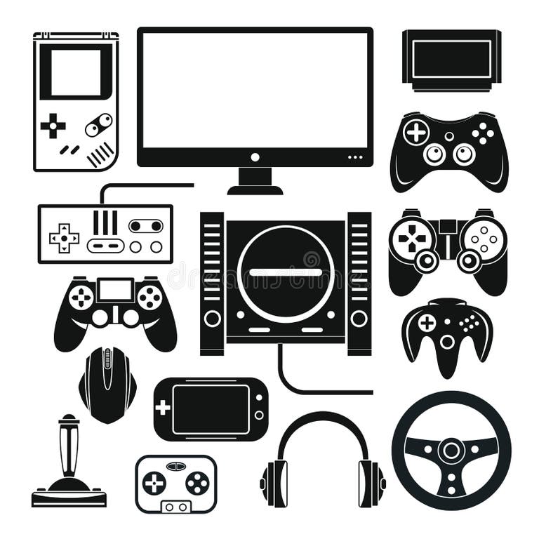 Video Game Silhouette Stock Illustrations – 6,398 Video Game Silhouette ...