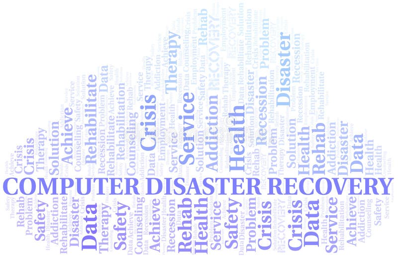 Computer Disaster Recovery Vector Word Cloud, Made with Text only ...