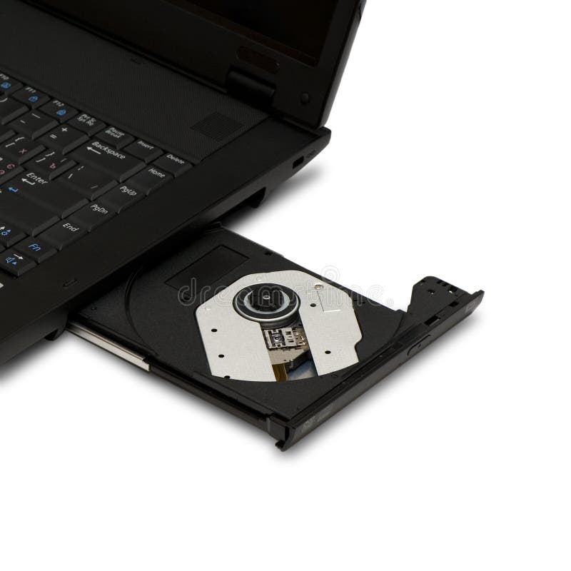 Opening Cd-rom Drive With Disk Stock Photo - Image of copy, digital ...