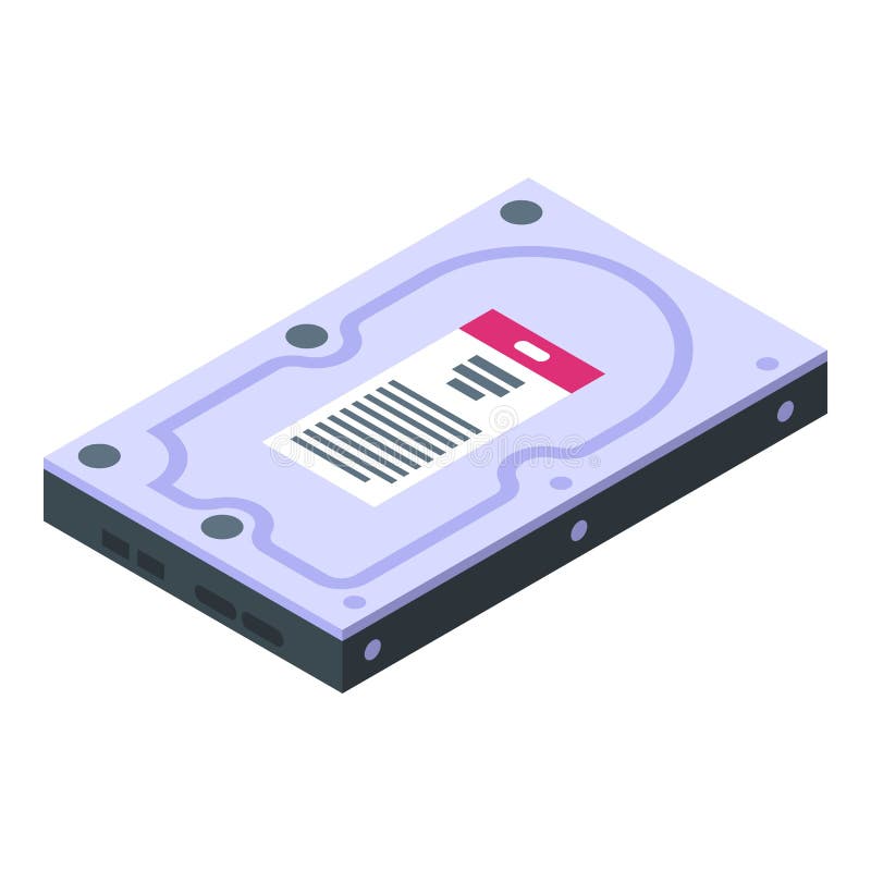 Computer Disk Icon Isometric Vector. Sd Card Stock Illustration ...