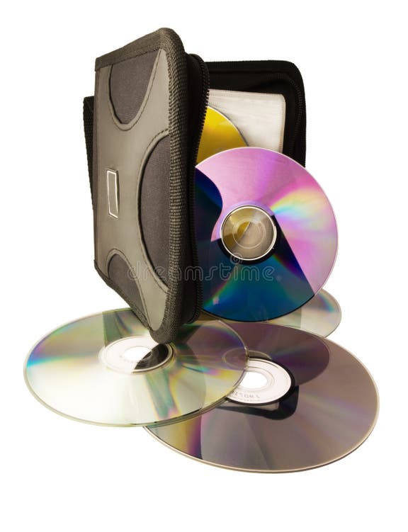 Computer Disks Digital White Background Dvd Cd Stock Photo - Image of ...