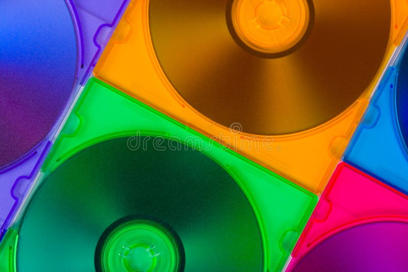 CD Rainbow Compact Disc stock image. Image of audio, black - 32769