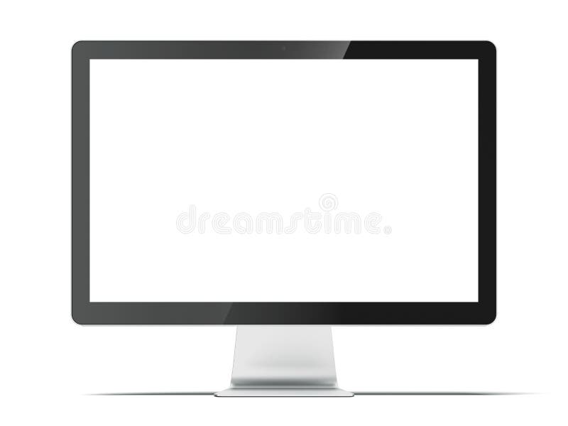 Blank Screen Computer, Desktop PC. for Business Stock Image - Image of ...