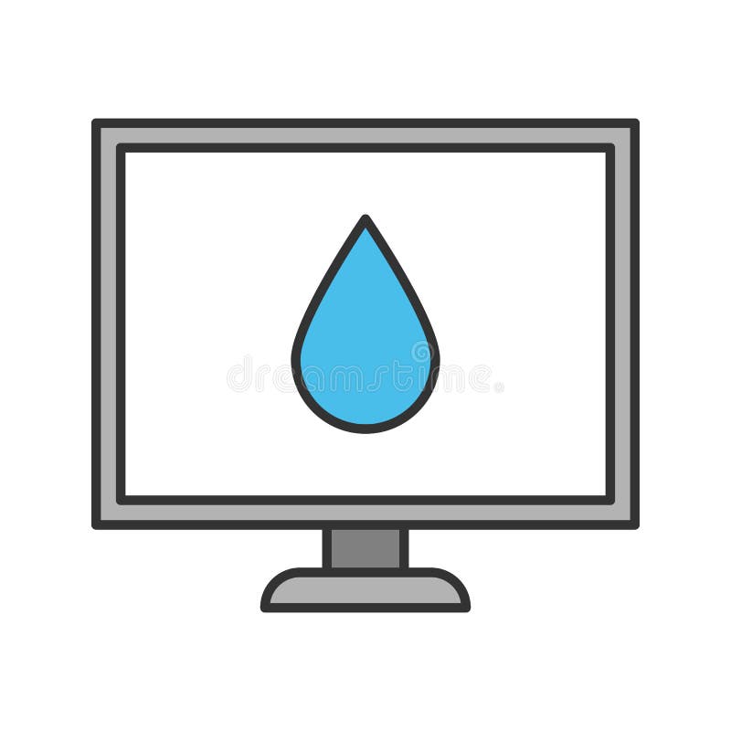 Computer Display Calibration Color Icon Stock Vector - Illustration of ...