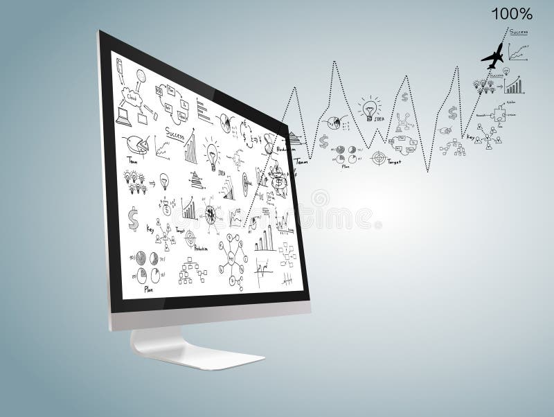 Drawing of graph stock vector. Illustration of cartoon - 28401211