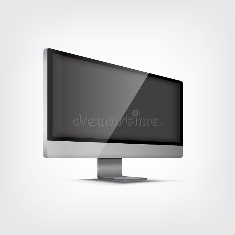 Computer Display, Graphic Concept Stock Vector - Illustration of flat ...