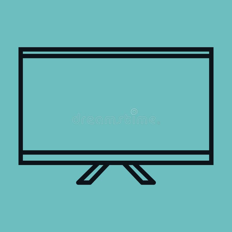 Computer display icon stock illustration. Illustration of technology ...