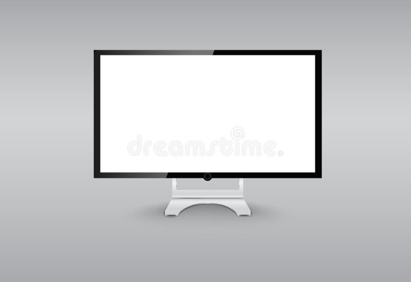Computer Display Vector Design Isolated on Background Stock Vector ...