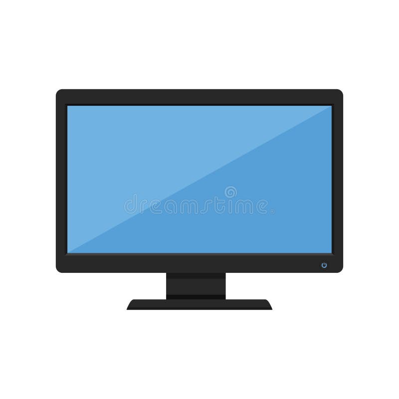 Computer Display. Vector Illustration Decorative Design Stock Vector ...