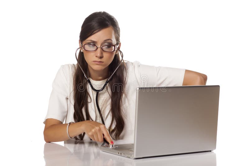 Computer doctor stock photo. Image of diagnostic, device - 59592384