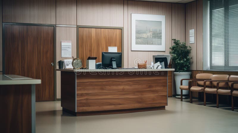 Computer Doctors Office Empty Stock Illustration - Illustration of ...