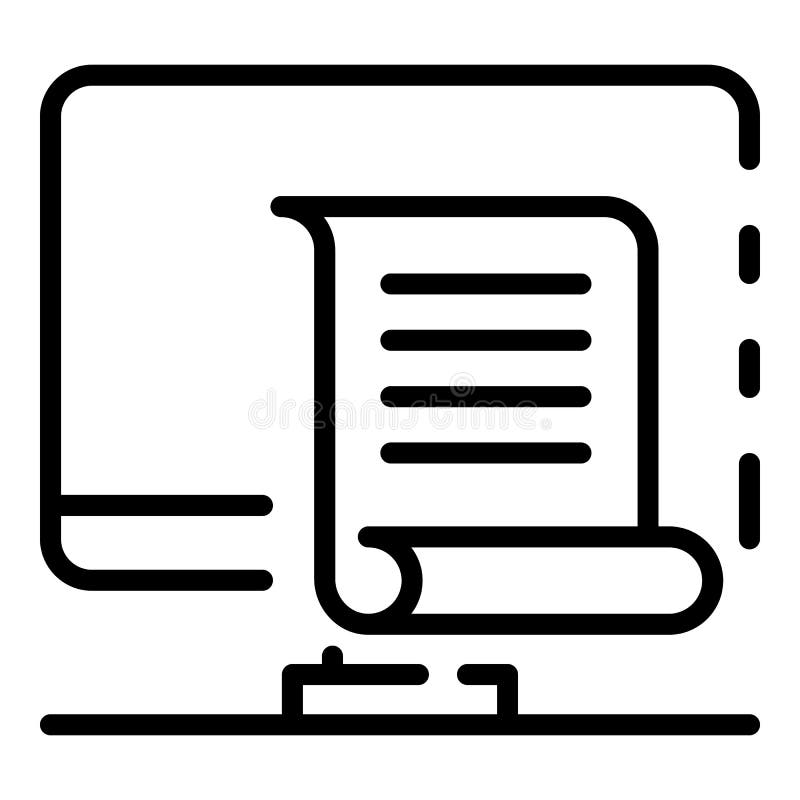 Computer document icon set stock vector. Illustration of symbol - 13550153