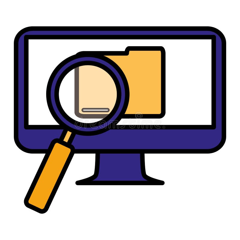 Computer Magnifying Glass Stock Illustrations – 26,002 Computer ...