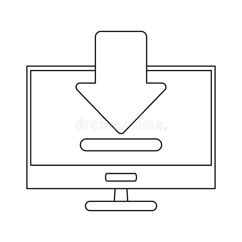 Downloading Files from Online Cloud Vector Concept Stock Vector ...