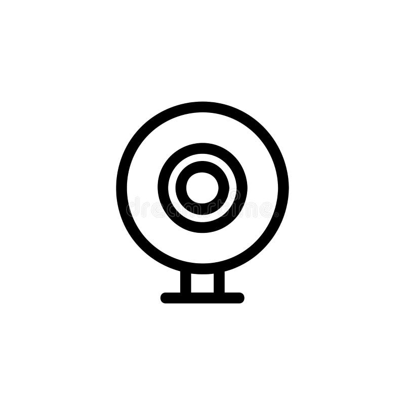 Computer Drive Icon Vector. Isolated Contour Symbol Illustration Stock ...