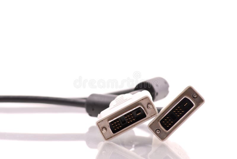 Computer DVI Connections stock photo. Image of fast, advancement - 19131764