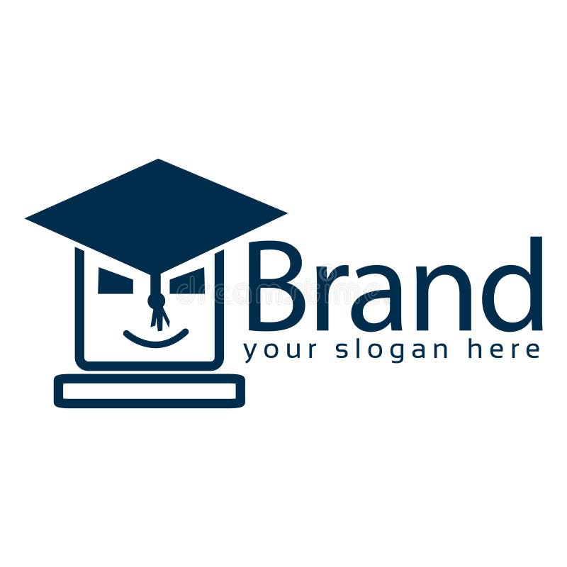 Computer Education Logo Stock, Flat Design. Stock Vector - Illustration ...