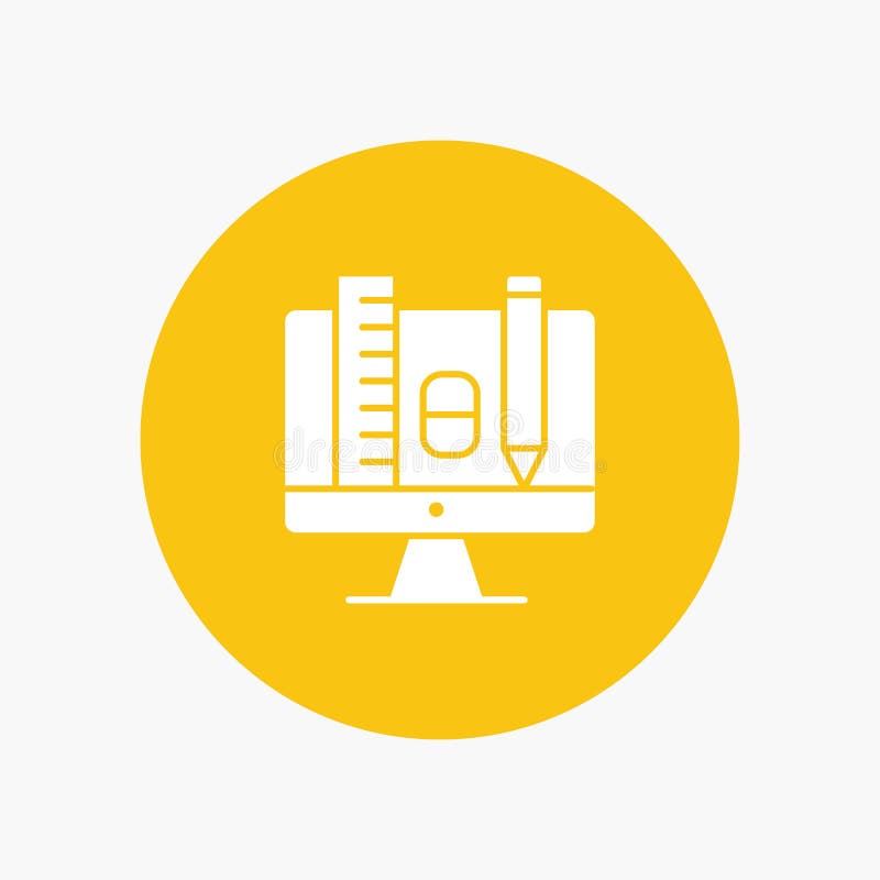 Computer, Education, Scale, Pencil Blue Dotted Line Line Icon Stock ...