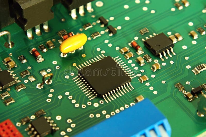 Computer Electronic Board Circuit Stock Photo - Image of industry ...
