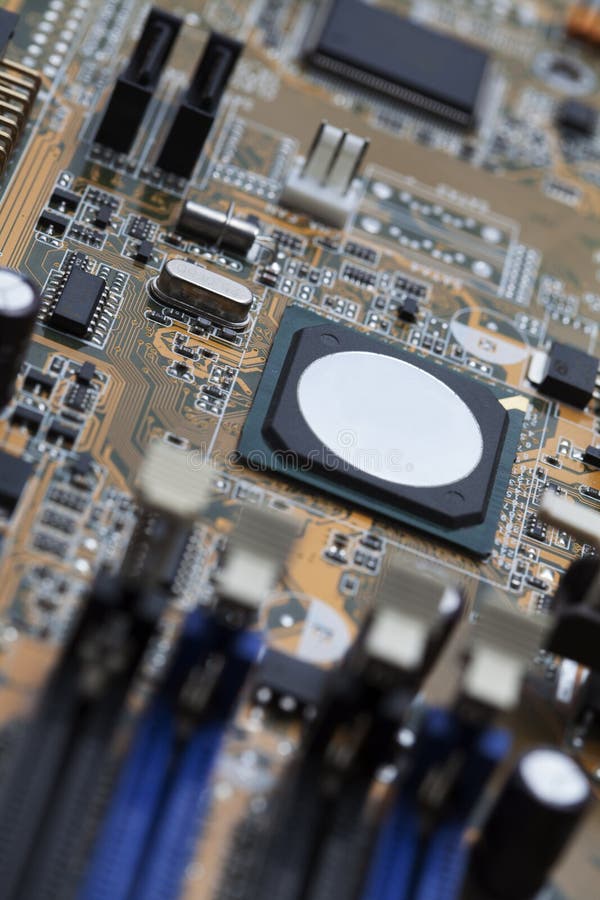 Computer electronic chip stock photo. Image of digital - 81843270